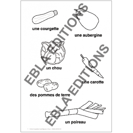 Apprendre le vocabulaire des fruits et légumes 3/4 ans (PS)