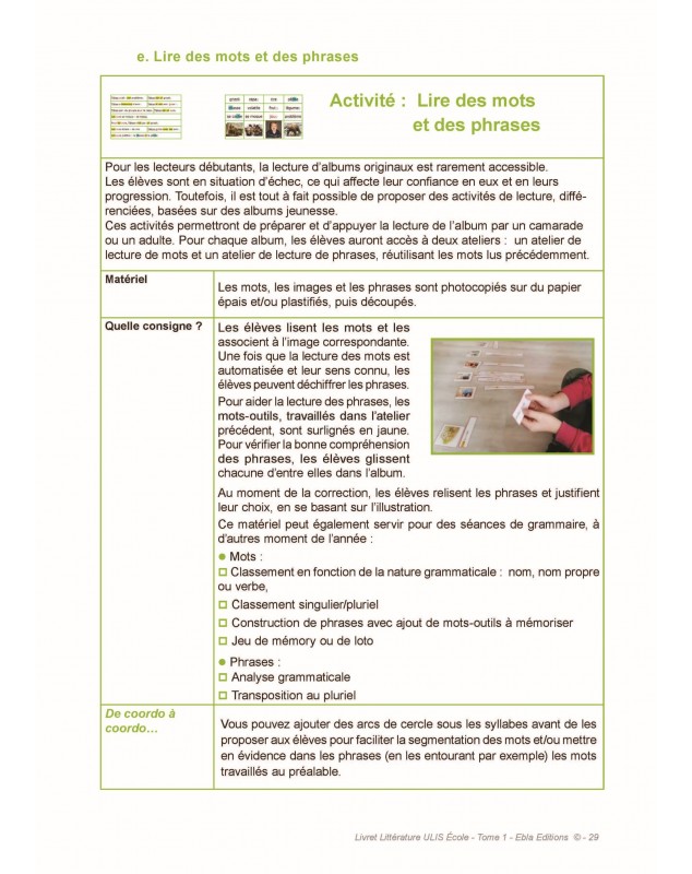 Lecture Compréhension Ulis École – DTWNIR