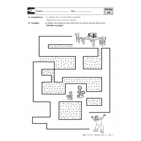 Fiches d'activités autour des labyrinthes 3/4ans (PS)